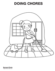 House Chores Coloring Pages Coloring Pages